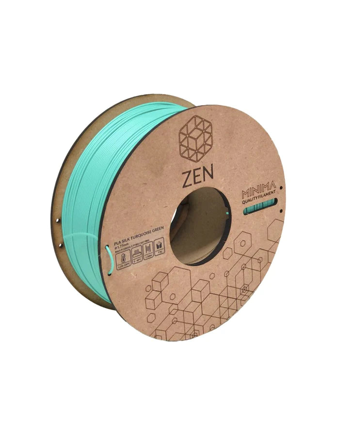 Zen Minima Turquoise Green Silk PLA Filament (1.75mm) — Layr